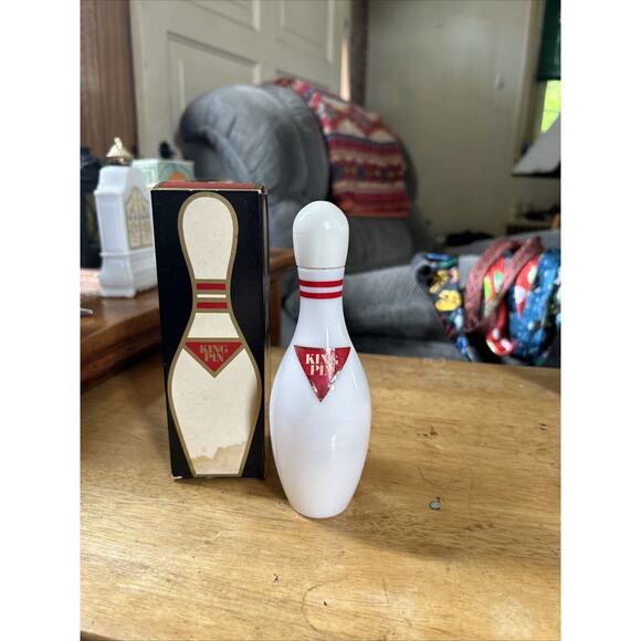 Avon | Other | Vintage Avon King Pin Bravo After Shave Bowling Pin Box ...